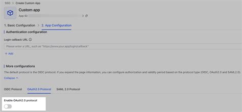 Configure SSO For An Organization S Custom Apps OAuth 2 0 Protocol