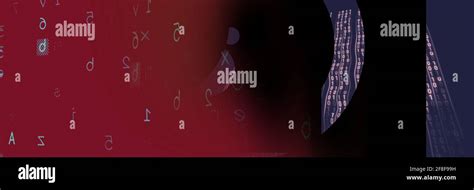 Two Computer Codes Processing Against Black And Gradient Background Program Coding Concept