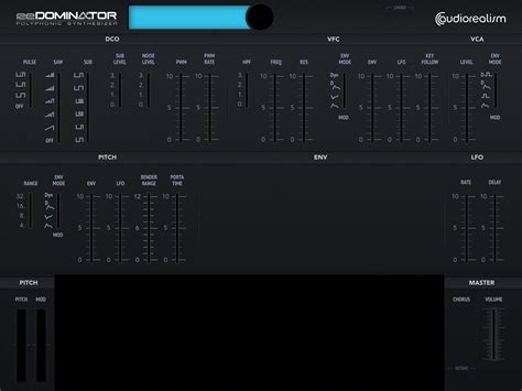 Ui Design Redominator Polyphonic Synthesizer Ipad Air On Behance