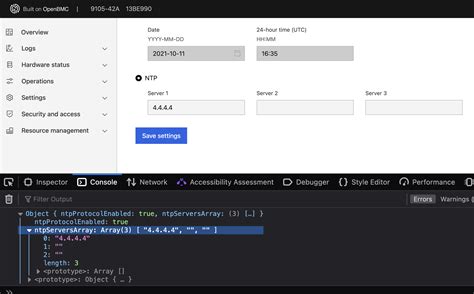 Date And Time Page Should Not Patch Empty String In Ntp Server Array · Issue 81 · Openbmc Webui