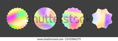 홀로그램 무지개 빛 호일 스티커와 텍스처가 스톡 벡터로열티 프리 2141086279 Shutterstock