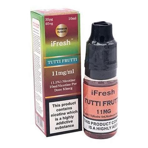 Tutti Frutti Ifresh 10ml E Liquid Juice 65vg Vape Multibuy E Liquid