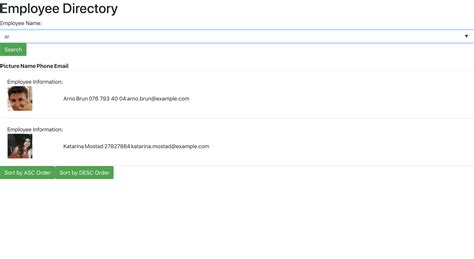 Github Kaitekellyemployee Directory In React A Searchable Employee