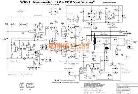 The Circuit Diagram Of Inverter With 12v 230v 1kw Basiccircuit