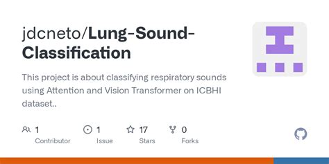 GitHub Jdcneto Lung Sound Classification This Project Is About