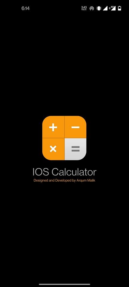 Github Arqummalik Ios Calculator