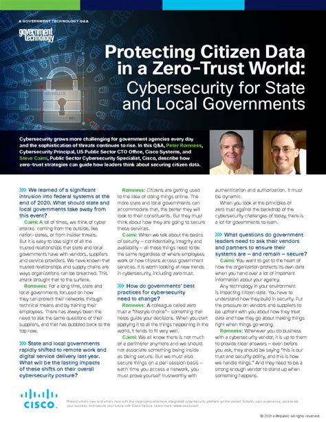 Protecting Citizen Data In A Zero Trust World