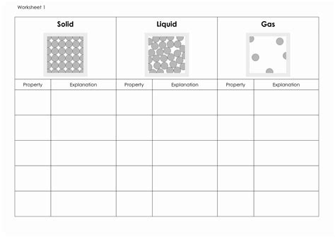 50 Solid Liquid Gas Worksheet Chessmuseum Template Library
