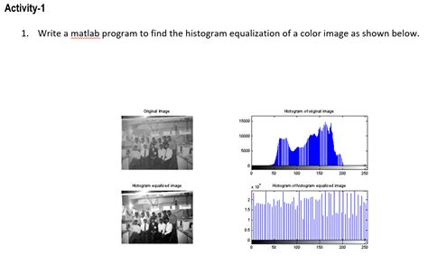 Solved Write A Matlab Program To Find The Histogram