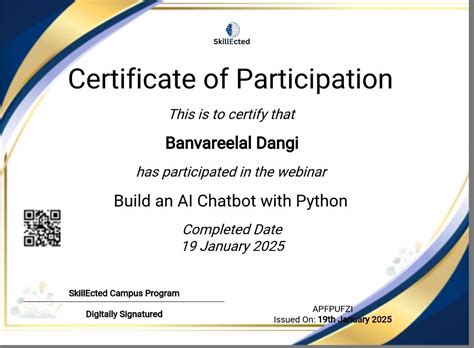 Im So Happy I Completed The Build An I Chatbot With Python