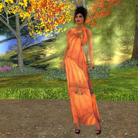 Second Life Marketplace 147 Cobwebbed Yellow Pearls Mesh Dress