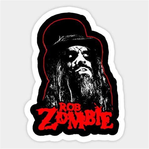 Rob Zombie By Twourock Rob Zombie Zombie Logo Band Stickers