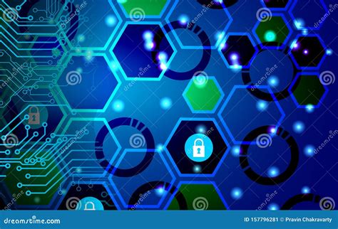 Cyber Security Data Protection Business Technology Privacy Concept Hand Confidential Stock