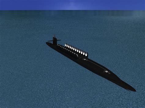 Ohio Class Uss Georgia Ssgn 729 3d Model 69 Dwg Dxf Lwo Max Obj