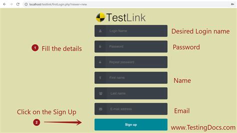 Create A New Testlink User