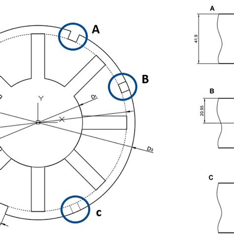 Front View Of The Flexible Coupling Showing The Main Dimensions Download Scientific Diagram
