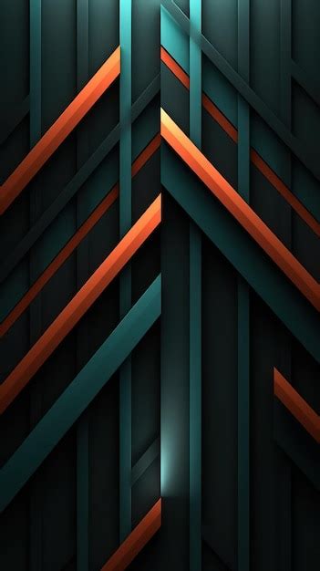 Premium Ai Image Sleek And Minimalist Abstract Design With Clean Lines And Contrasting Colors