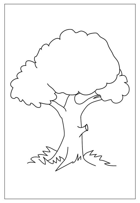 Desenho Arvore Para Colorir Braincp