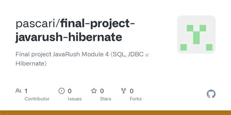 Github Pascarifinal Project Javarush Hibernate Final Project