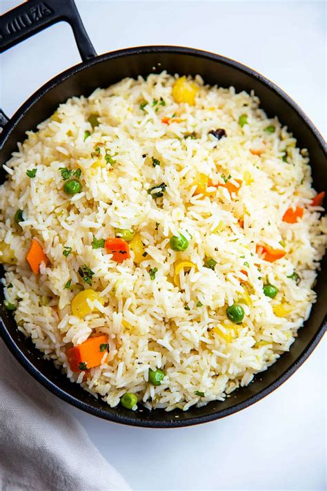Rice With Vegetables Quick Homemade Recipes