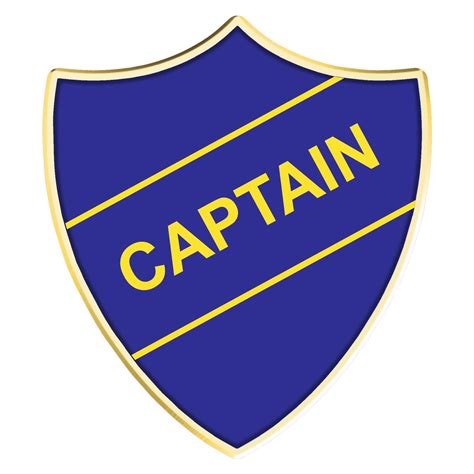 Captain Shield Badge Kent Awards Trophies And Engravings