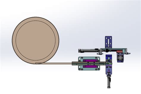 振动盘出料 机械手取料 SOLIDWORKS 2017 模型图纸下载 懒石网
