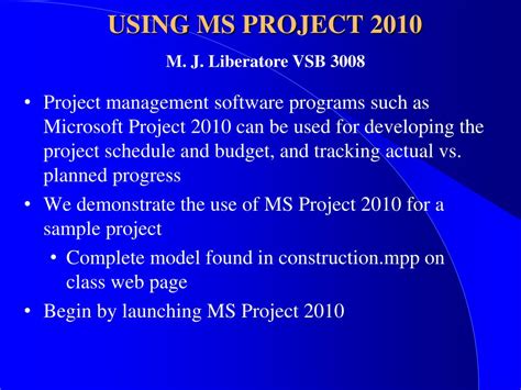 microsoft project 2010 tutorial ppt absolutever