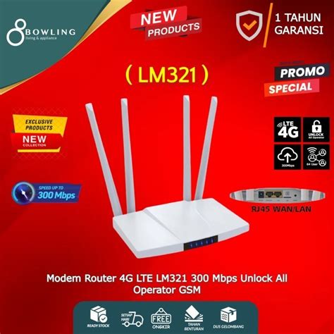 Jual Modem Router 4G Lte Lm321 300 Mbps Unlock All Operator Gsm Shopee Indonesia