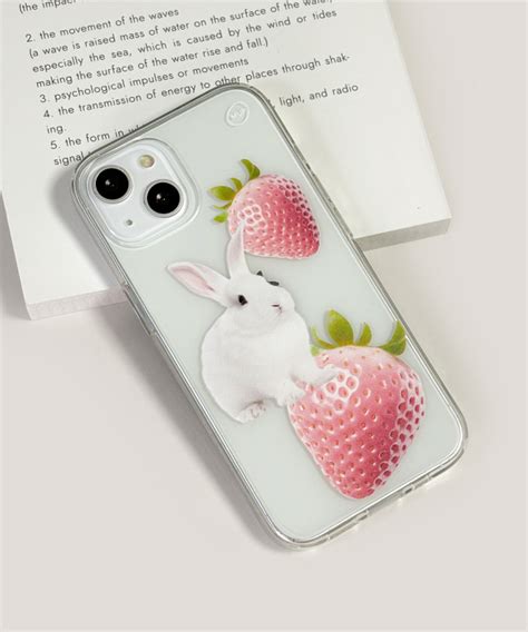 머프 딸기 토끼 젤하드 젤리 투명 아이폰 갤럭시 핸드폰 케이스 폰케이스 에이블리