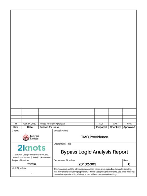20132 303 R0 Bypass Logic Analysis Report Pdf