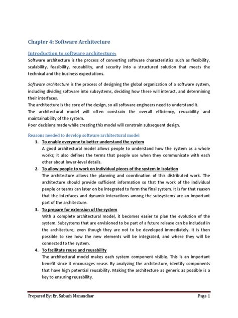 Chapter 4 Software Architecture Pdf Modelviewcontroller