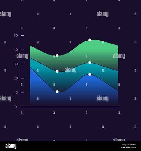 Stacked Area Infographic Chart Design Template For Dark Theme Stock Vector Image And Art Alamy