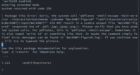 getting errors when compiling with tikz pictures r latex