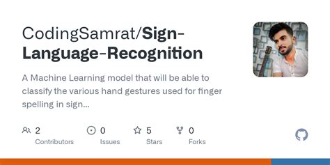 GitHub CodingSamrat Sign Language Recognition A Machine Learning Model That Will Be Able To