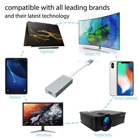 K K USB Type C To Mini Display Port Mini DP Female Video Converter Adaptor Cable PTComputers