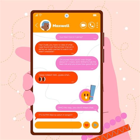 Premium Vector Flat Online Communication Illustration