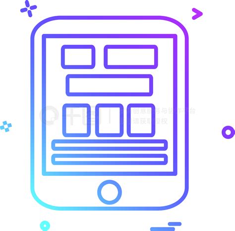 Ooo免抠元素 平板电脑图标设计矢量 模板免费下载 Eps格式 1500像素 编号37904685 千图网