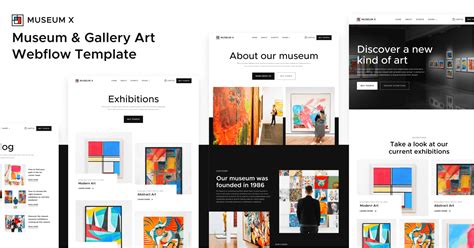 Museum Gallery Art Webflow Template Museum X BRIX Templates