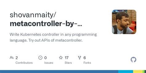 github shovanmaity metacontroller by example write kubernetes