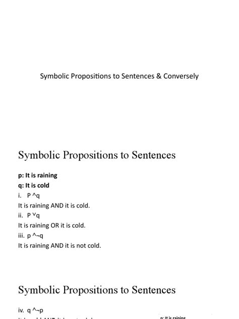 symbolic propositions to sentences and conversely pdf