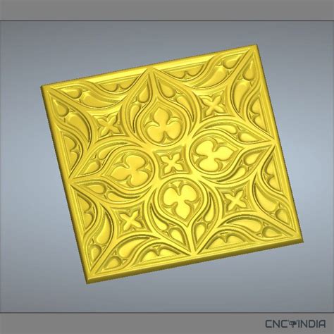 3ddsq 1040 Square Cnc Design 3d Model Artcam Relief Square File And Stl Download Cnc India