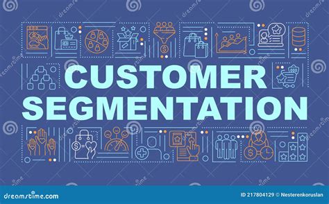 Customer Segmentation Line Icon Concept Customer Segmentation Vector