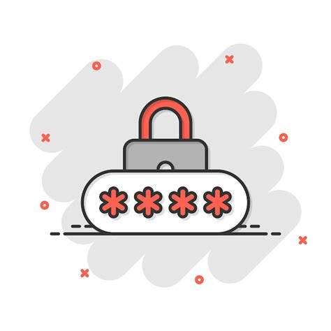 Premium Vector Login Icon In Flat Style Password Access Vector