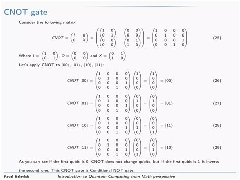 Introduction To Quantum Computing From Math Perspective Pdf Physics Science