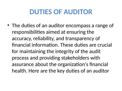 Auditing Pptpptx Introduction To Auditing Pptx