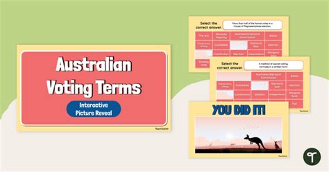 Australias System Of Voting Interactive Activity Teach Starter