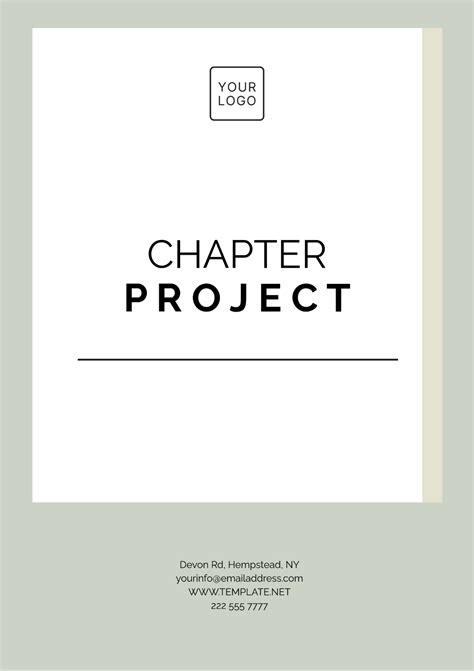 Free Chapter Templates To Edit Online And Print