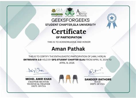 Aman Pathak On Linkedin Achievement Geeksforgeeks Entrevista2