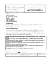 Sex Ed Docx Department Of Exercise And Nutrition Sciences HLWL CRN FALL