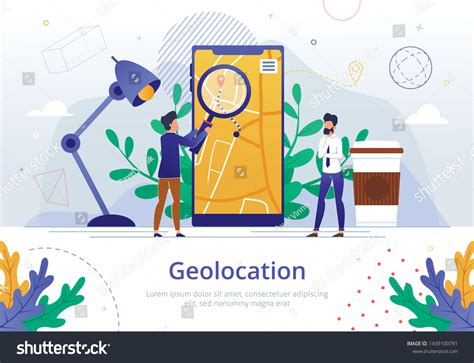 Company Geolocation Logistics Analysis Vector Banner Stock Vector